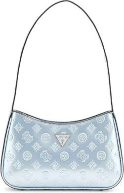 Guess ARNELA Top Zip Shoulder Bag, Hand Women, Powder Blue Logo, Taille Unique