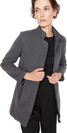 Trendyol Damen Trendyol Womens Regular Double Breasted Plain Woven Fabric Coat, Anthrazit, 38 EU