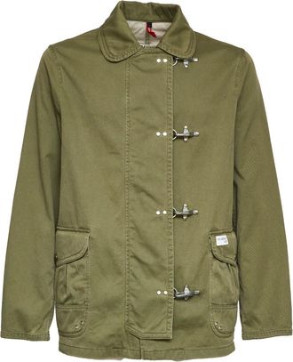 Fay Homme, Vestes, Vert, Taille: M Veste crois&eacute;e en twill