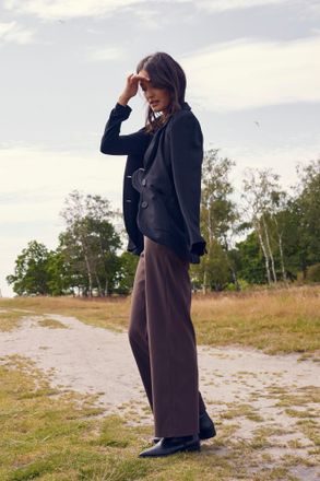 Laurie Damen vegan Hose Donna Locker Kurz L&auml;nge Braun