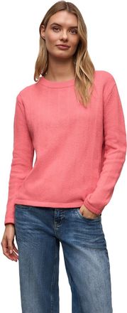 Street One Strukturpullover Striking Coral Mel. 42