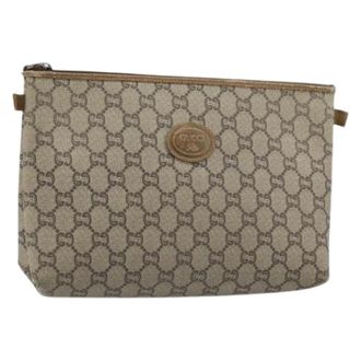 Gucci Pochette GG Canvas Pre-owned - Femme - Pre-owned - Beige - Taille: ONE Size
