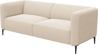 Studio Copenhagen home24 3-Sitzer Sofa Beige/Beige Webstoff Saia 205 x 74 x 88cm Modern