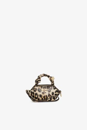 Ganni Leopard Nano Bou Tasche gemischt