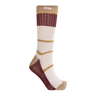 Marni Femme, Sous-v&ecirc;tements, Rose, Taille: M Chaussettes &agrave; Rayures