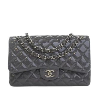 Chanel Sac port&eacute; &eacute;paule Pre-owned Double Flap - Femme - Pre-owned - Gris - Taille: ONE Size