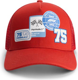 Formel 1 Heritage Trucker Kappe - Rot - Einheitsgr&ouml;&szlig;e