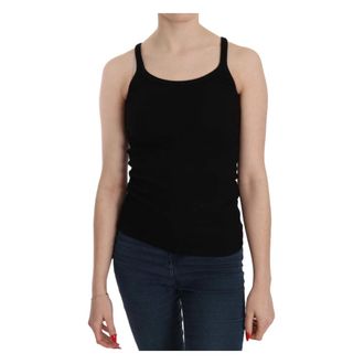 Pink Memories Femme, Tops, Noir, Taille: 38 FR Haut &eacute;l&eacute;gant sans manches &agrave; bretelles spaghetti