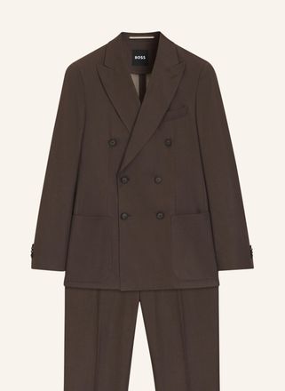 HUGO BOSS Business Anzug C-Huge-2pcs-Db-262 Slim Fit braun