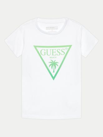 Guess T-Shirt L4GI33 J1311 Wei&szlig; Regular Fit