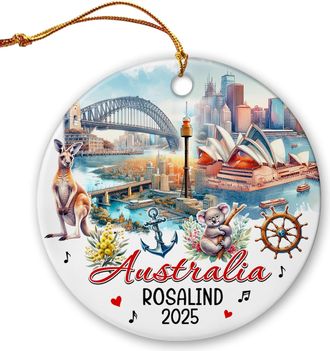 Generic Australien Weihnachtsbaumschmuck Lustige Anh&auml;nger Christbaumschmuck Niedliche Weihnachtsschmuck Ornamente F&uuml;r Familienfeier Schlafzimmer Party