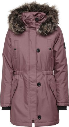 Only Damen Onliris Fur Winter Parka Cc OTW Jacke, Rose Brown, XS EU