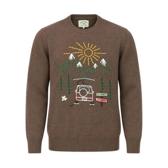 MC2 Saint Barth Heron Rundhals-Pullover - - Knitwear - Herren - Braun - S