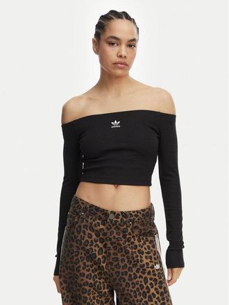 adidas Bluse Essentials KE3150 Schwarz Slim Fit