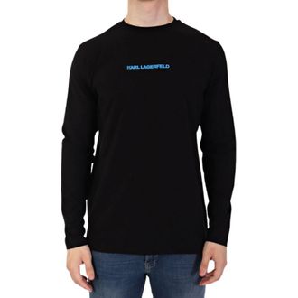 Karl Lagerfeld Langarm-T-Shirt - - Tops - Herren - Schwarzk - L