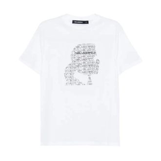 Karl Lagerfeld T-shirt graphique - Homme - Tops - Blanc - Taille: S