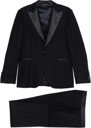 Tagliatore Homme, Costumes, Bleu, Taille: L Costume Trois Pi&egrave;ces Crois&eacute;