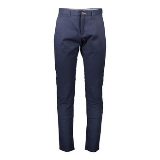 GANT Homme, Pantalons, Bleu, Taille: W34 L34 &Eacute;l&eacute;gant Pantalon en Coton Coupe Slim