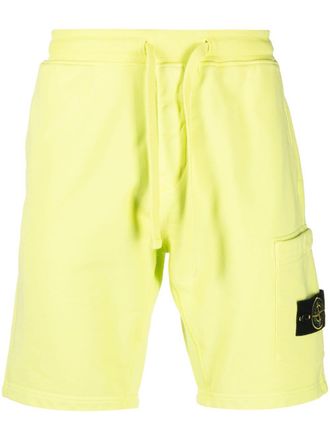 Stone Island Joggingshorts mit Kompass-Patch - Gelb