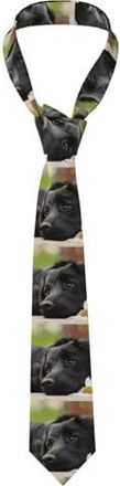 Generic Cravates Homme Adorable Chien Labrador Noir Confortable Cravates Formelle Cravate Pour Hommes Pour Travail Remise De Dipl&ocirc;me L&Eacute;cole