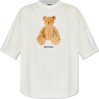 Palm Angels Homme, Tops, Blanc, Taille: XL T-Chemises