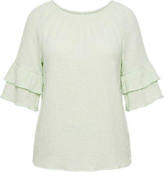 Miamoda Longbluse Bluse A-Linie Musselin