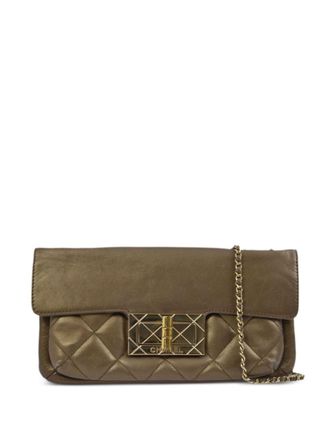 Chanel sac porté épaule à anses en chaîne (2005) - Marron