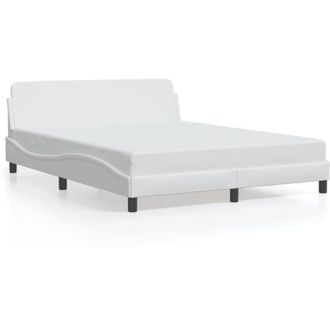 vidaXL Cadre de lit sans matelas blanc 160x200 cm similicuir Vidaxl