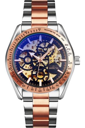 Invicta Objet D Art 69599 Herrenuhr - Automatisches Werk - Edelstahl mit schwarzem Zifferblatt - 43 mm