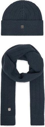 Joop Set Schal und Mütze Feranto 30048148 Dunkelblau