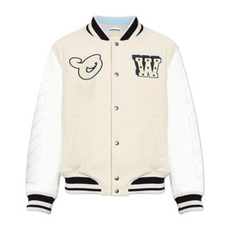 Off-white Homme, Vestes, Beige, Taille: XL Blouson Aviateur Isolant