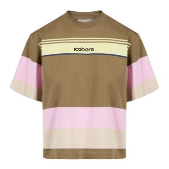 Iceberg Femme, Tops, Multicolore, Taille: 40 FR T-shirt coupe d&eacute;contract&eacute;e