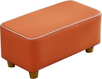 Generic Rechteckiger Ottoman - kleiner gepolsterter Make-up-Hocker mit Beinen, perfekt für Sofa, Wohnzimmer, Schlafzimmer, Küche, Eingangsbereich - stilvolle 