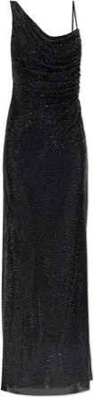 Self Portrait Femme, Robes, Noir, Taille: 40 FR Robe Longue &agrave; Strass