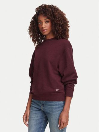 Tommy Hilfiger Sweatshirt Script Terry WW0WW52355 Dunkelrot Regular Fit