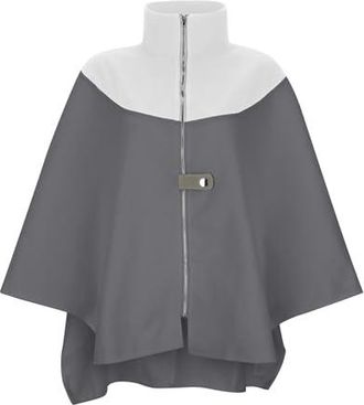Generic Vestes d&eacute;contract&eacute;es pour femmes, col montant, fermeture &eacute;clair, bouton, couleur assortie, 2026, gris, M