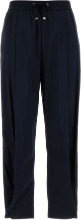 Herno Femme, Pantalons, Bleu, Taille: 40 FR Pantalon Stretch en Nylon L&eacute;ger