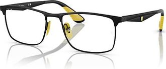 Ray-Ban Rb6516m Optics Scuderia Ferrari Collection Schwarz Fassung Klar Glas Polarisiert 55-18