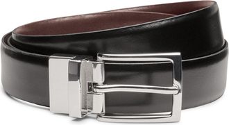 CHARLES TYRWHITT Wendbarer Ledergürtel - Schwarz & Braun