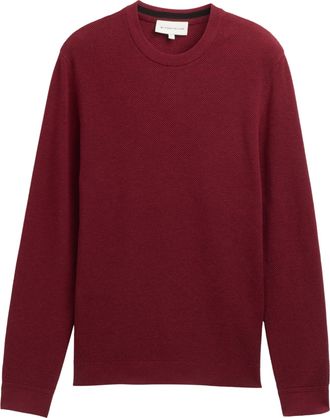 Tom Tailor Herren 1045899 Pullover, 30315 - Burgundy Melange, L EU