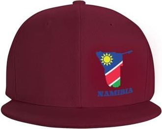 Generic Drapeau De La Namibie Carte De La Namibie Homme Femme Strapback Cap Snapback Chapeaux Pare-Soleil R&eacute;glable Casquette De Baseball pour P&ecirc;che Adulte Cam