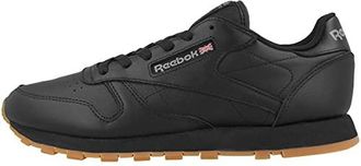 Reebok Cl Lthr Femme Baskets Basses, Noir Black Gum, 37.5 EU