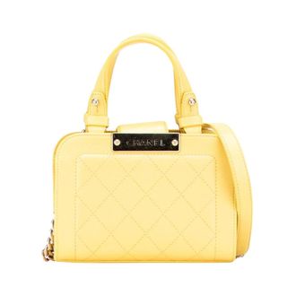 Chanel Sac &agrave; main &eacute;l&eacute;gant doccasion - Femme - Pre-owned - Jaune - Taille: ONE Size