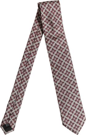 Dolce & Gabbana Silk Ladybug-Print Necktie - Beige