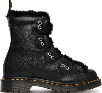 Dr. Martens Schn&uuml;rstiefeletten Dr. Martens 1460 Faux Fur Lined DM31876001 Schwarz