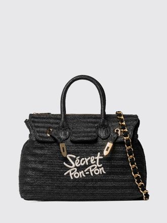 Secret Pon Pon Handtasche Damen Farbe Schwarz