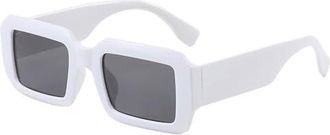 Generic Lunettes De Soleil Vacances &Agrave; Monture Carr&eacute;e For Hommes Sport Dext&eacute;rieur For Femmes(White)