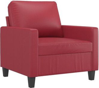 vidaXL Fauteuil Rouge bordeaux 60 cm Similicuir Vidaxl