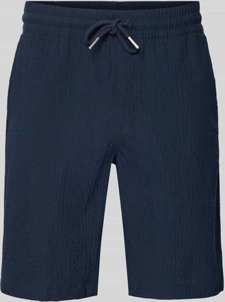Lindbergh Shorts mit elastischem Bund und Strukturmuster