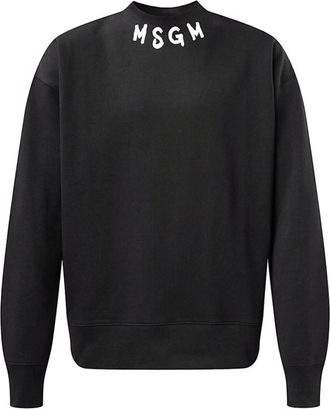 Msgm Msgm, Femme, Sweatshirts et sweats &agrave; capuche, Noir, Taille: 38 FR Felpa